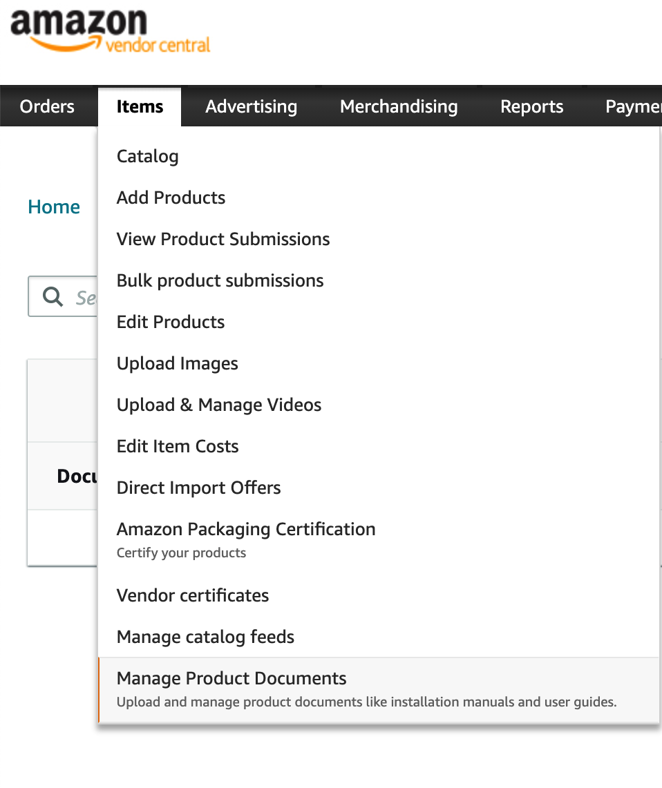 Amazon Launches Product Documents Program